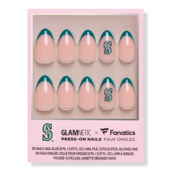 GLAMNETIC X FANATICS NAIL Press-on Nails - Seattle Mariners