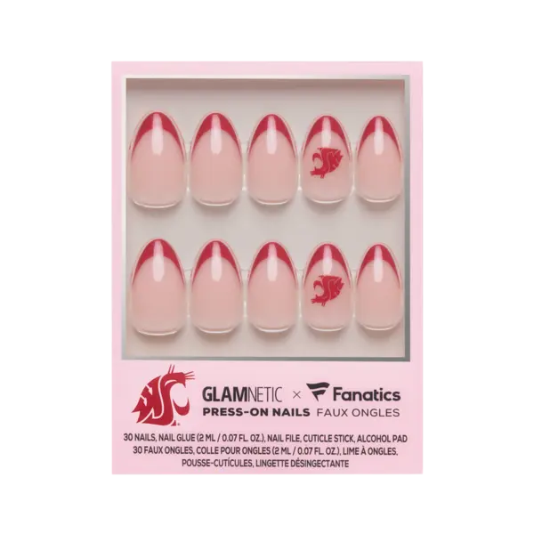 GLAMNETIC X FANATICS NAIL Washington State Cougars Press-on Nails - One-color