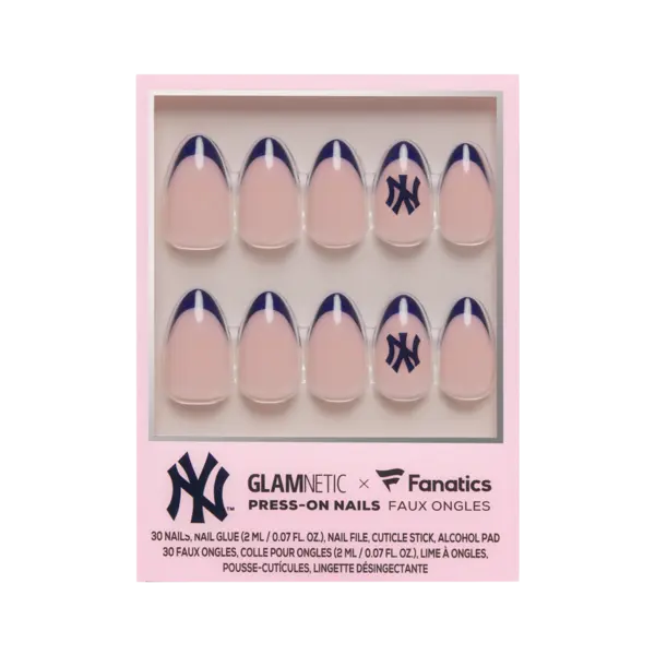 GLAMNETIC X FANATICS NAIL New York Yankees Press-on Nails - One-color