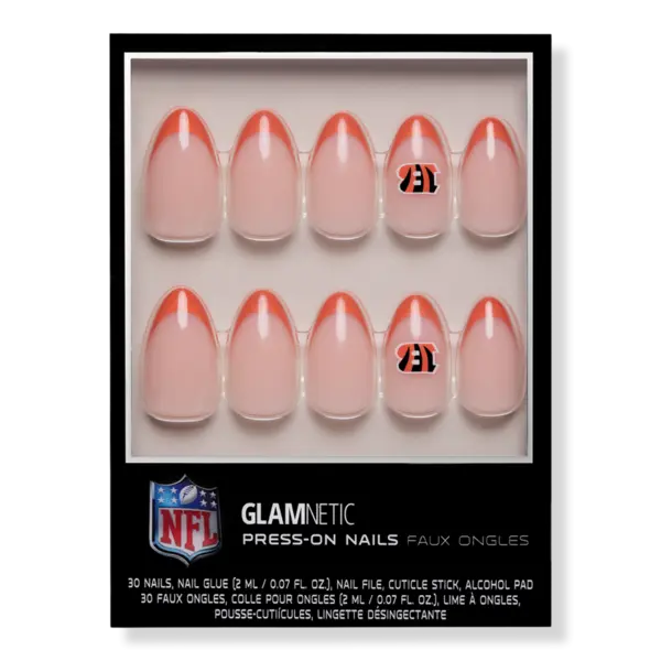 GLAMNETIC X FANATICS NAIL Press-on Nails - Cincinnati Bengals