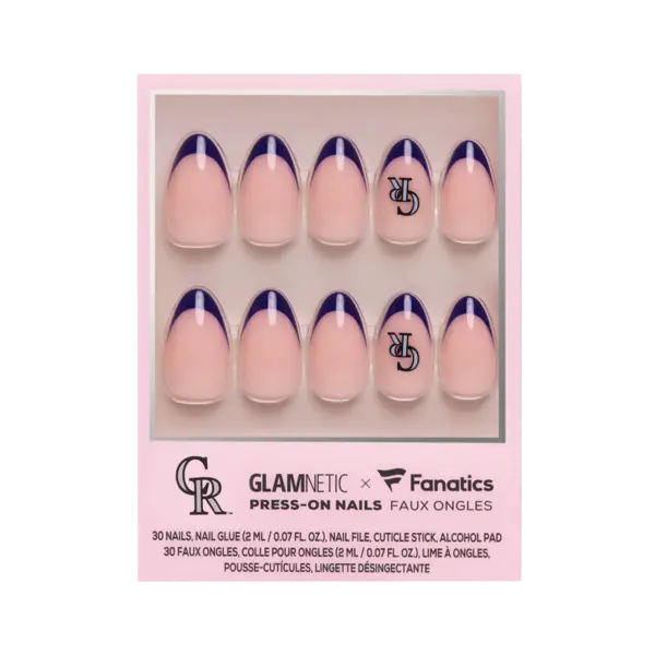 GLAMNETIC X FANATICS NAIL Colorado Rockies Press-on Nails - One-color