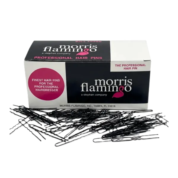MORRIS FLAMINGO 1-3/4" Professional Hair Pins - Black