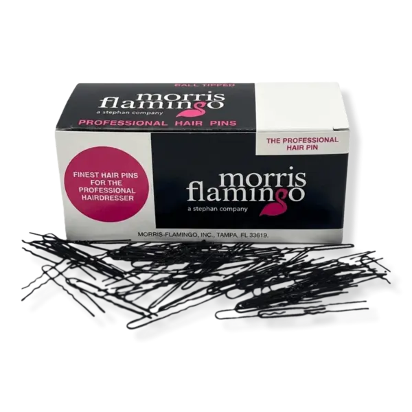 MORRIS FLAMINGO 1-3/4" Professional Hair Pins - Black