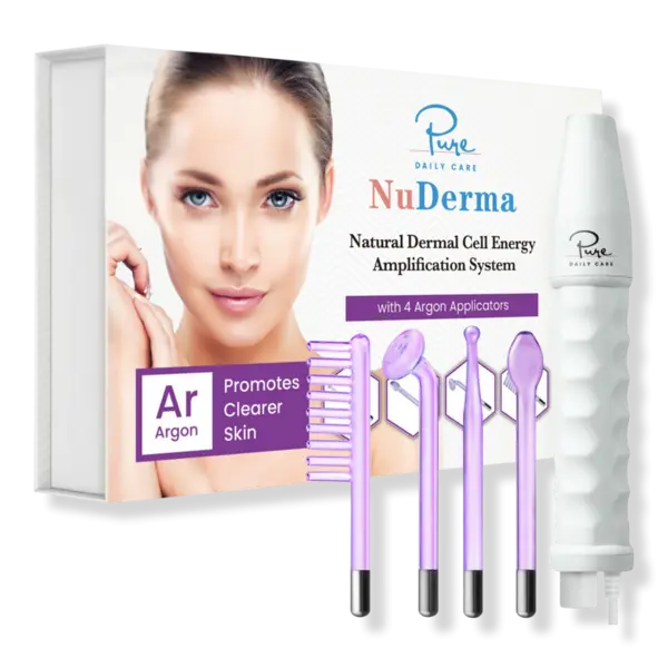 PURE DAILY CARE Nuderma Standard High Frequency Wand W/argon Applicators