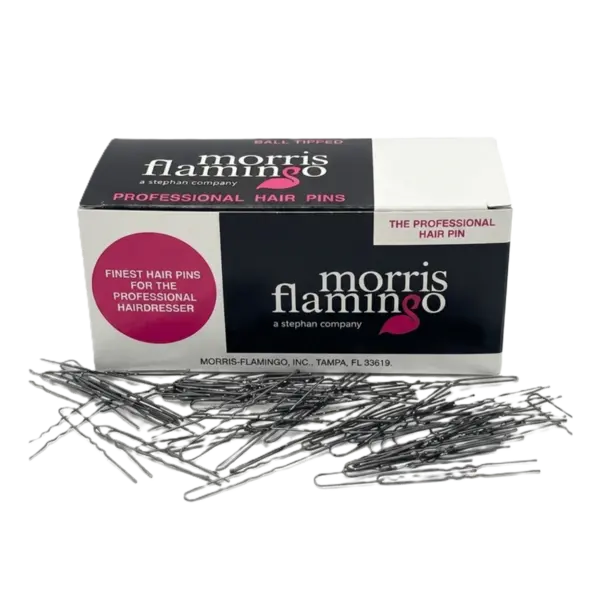 MORRIS FLAMINGO 1-3/4" Professional Hair Pins - Silver