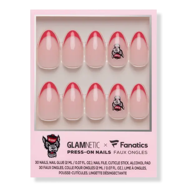 GLAMNETIC X FANATICS NAIL Press-on Nails - Nc State Wolfpack