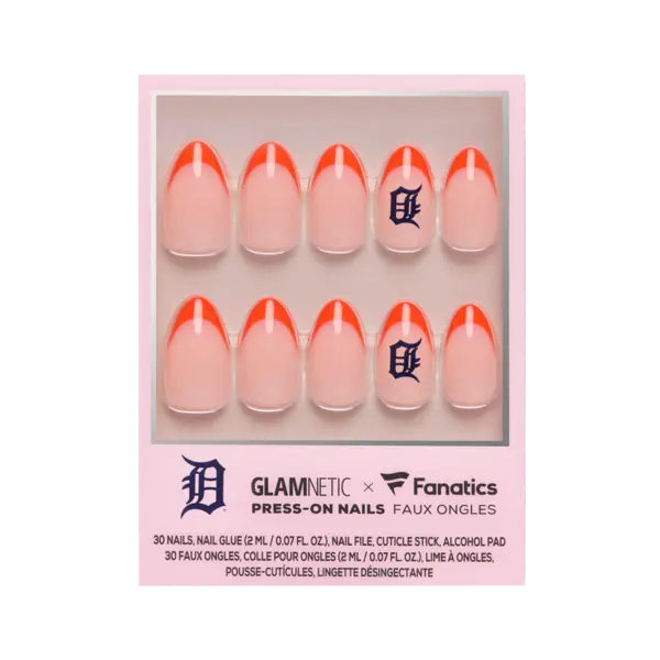 GLAMNETIC X FANATICS NAIL Detroit Tigers Press-on Nails - One-color
