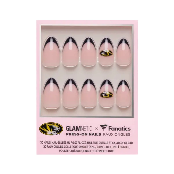 GLAMNETIC X FANATICS NAIL Missouri Tigers Press-on Nails - One-color