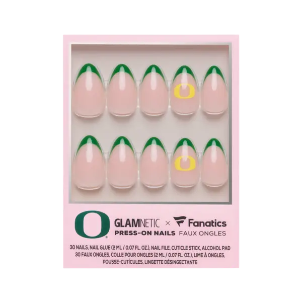 GLAMNETIC X FANATICS NAIL Oregon Ducks Press-on Nails - One-color