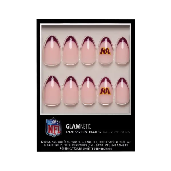 GLAMNETIC X FANATICS NAIL Washington Commanders Press-on Nails - One-color
