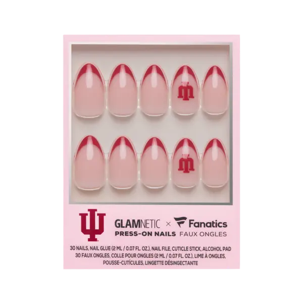 GLAMNETIC X FANATICS NAIL Indiana Hoosiers Press-on Nails - One-color