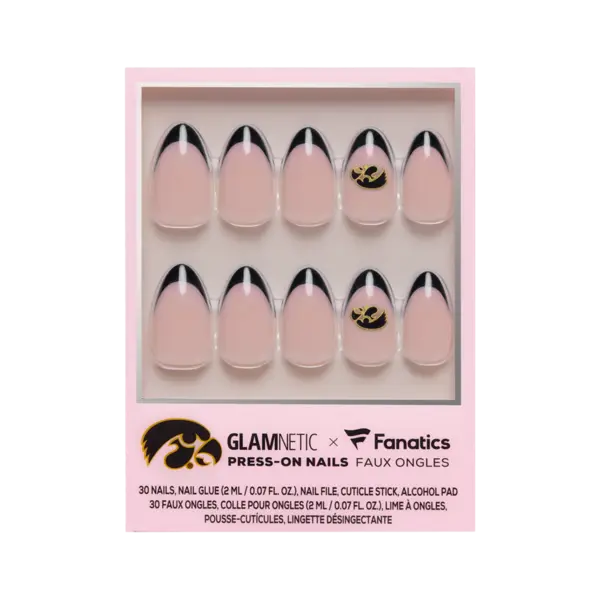 GLAMNETIC X FANATICS NAIL Iowa Hawkeyes Press-on Nails - One-color