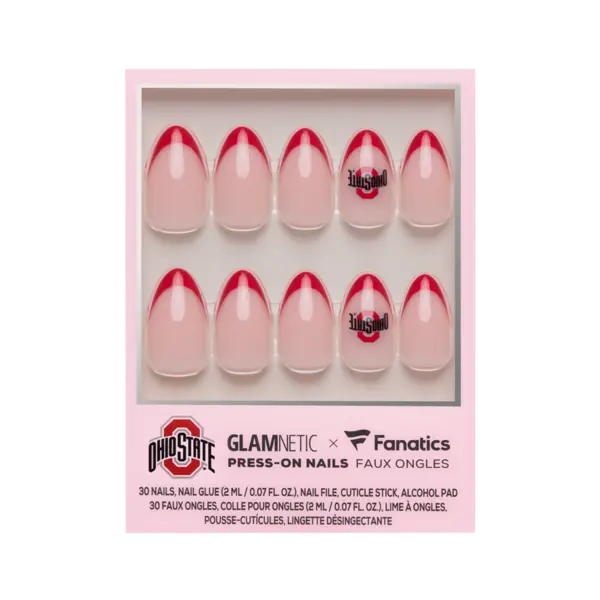 GLAMNETIC X FANATICS NAIL Ohio State Buckeyes Press-on Nails - One-color
