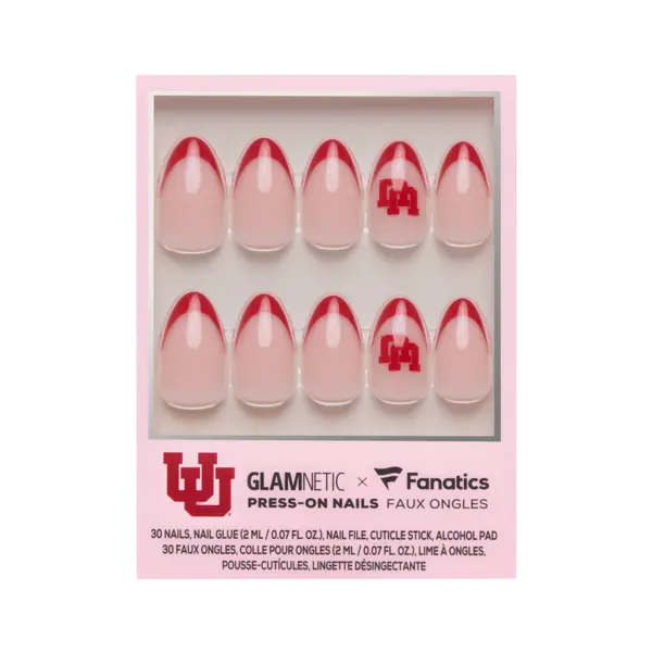 GLAMNETIC X FANATICS NAIL Utah Utes Press-on Nails - One-color