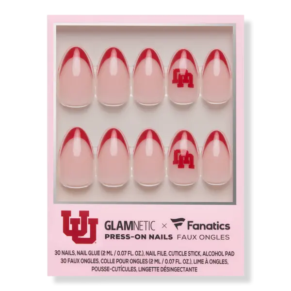 GLAMNETIC X FANATICS NAIL Press-on Nails - Utah Utes