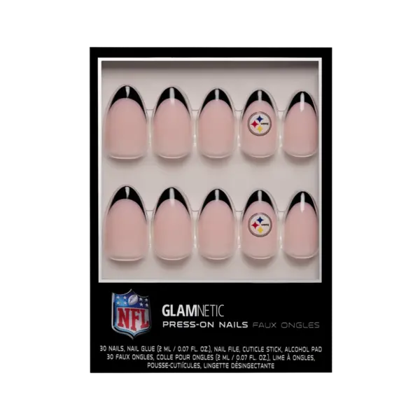 GLAMNETIC X FANATICS NAIL Pittsburgh Steelers Press-on Nails - One-color