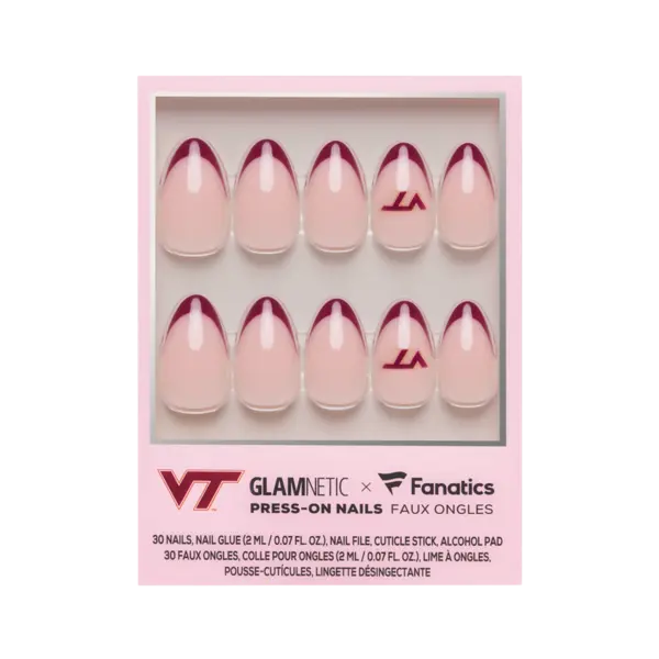 GLAMNETIC X FANATICS NAIL Virginia Tech Hokies Press-on Nails - One-color