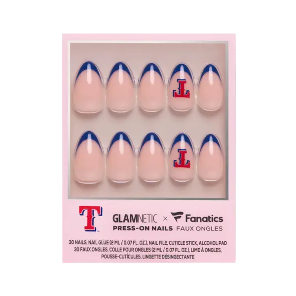 GLAMNETIC X FANATICS NAIL Texas Rangers Press-on Nails - One-color
