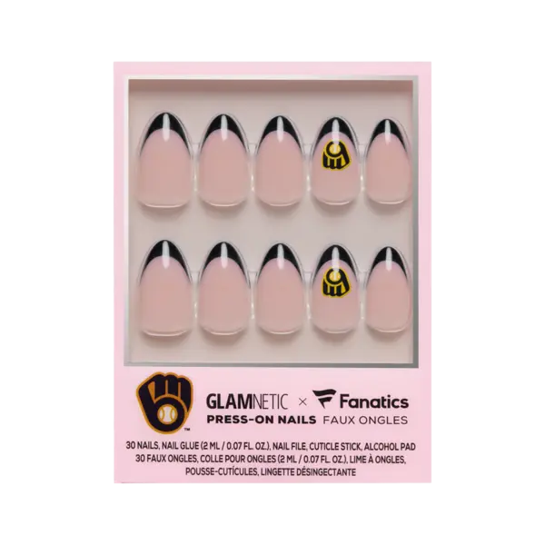 GLAMNETIC X FANATICS NAIL Milwaukee Brewers Press-on Nails - One-color