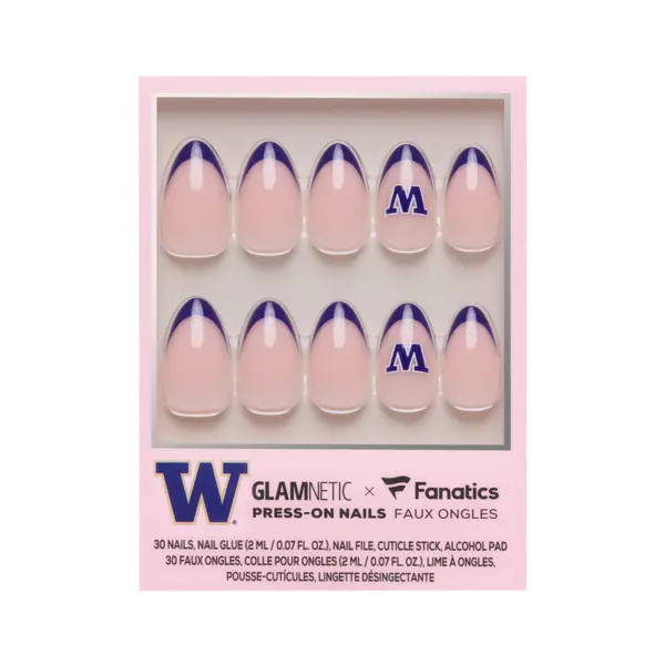 GLAMNETIC X FANATICS NAIL Washington Huskies Press-on Nails - One-color