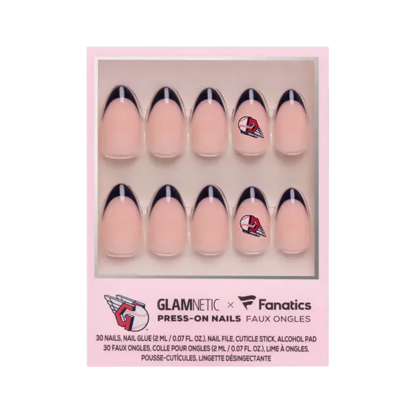 GLAMNETIC X FANATICS NAIL Cleveland Guardians Press-on Nails - One-color