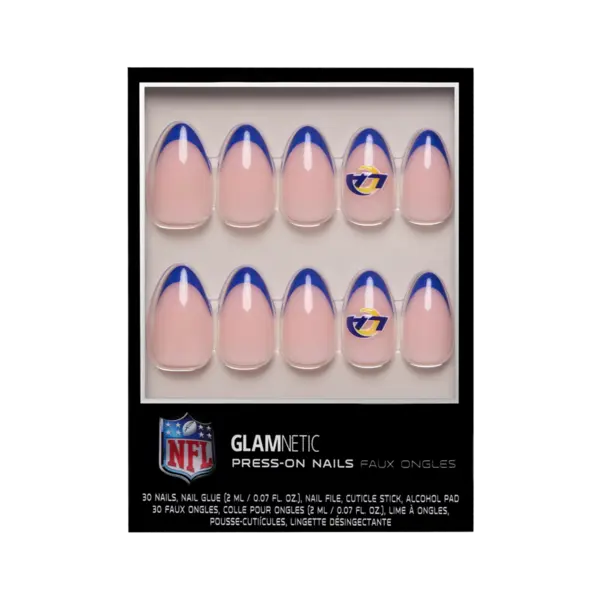 GLAMNETIC X FANATICS NAIL Los Angeles Rams Press-on Nails - One-color