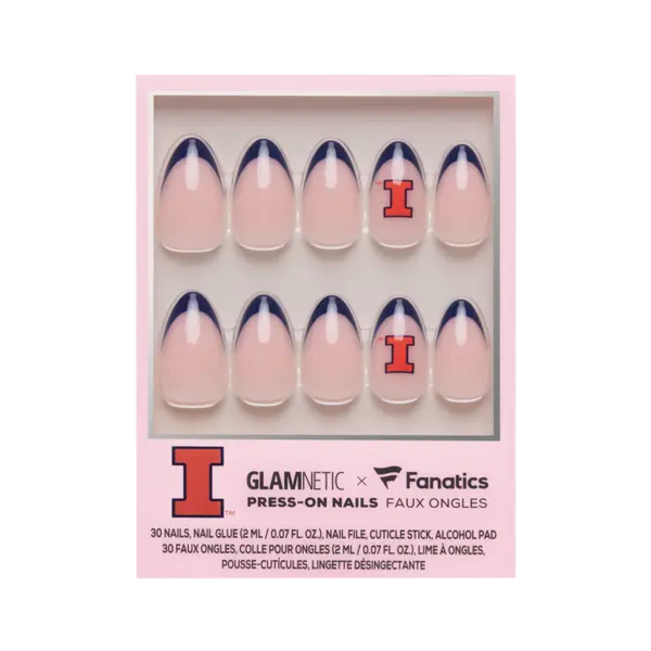 GLAMNETIC X FANATICS NAIL Illinois Fighting Illini Press-on Nails - One-color