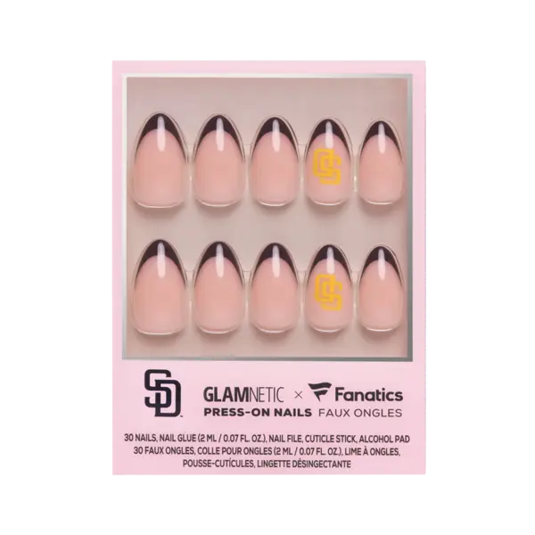 GLAMNETIC X FANATICS NAIL San Diego Padres Press-on Nails - One-color