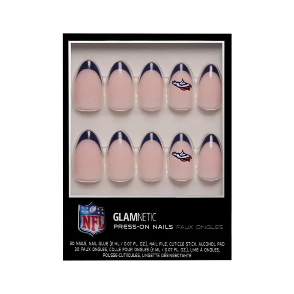 GLAMNETIC X FANATICS NAIL Denver Broncos Press-on Nails - One-color