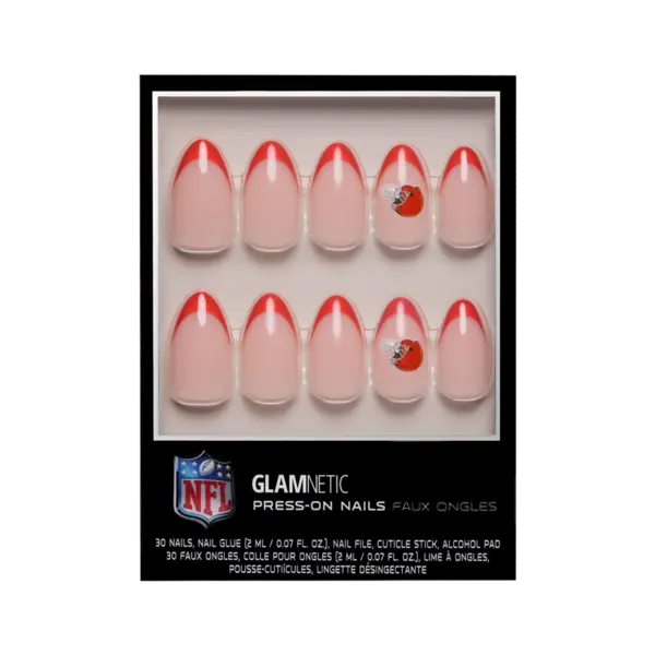 GLAMNETIC X FANATICS NAIL Cleveland Browns Press-on Nails - One-color