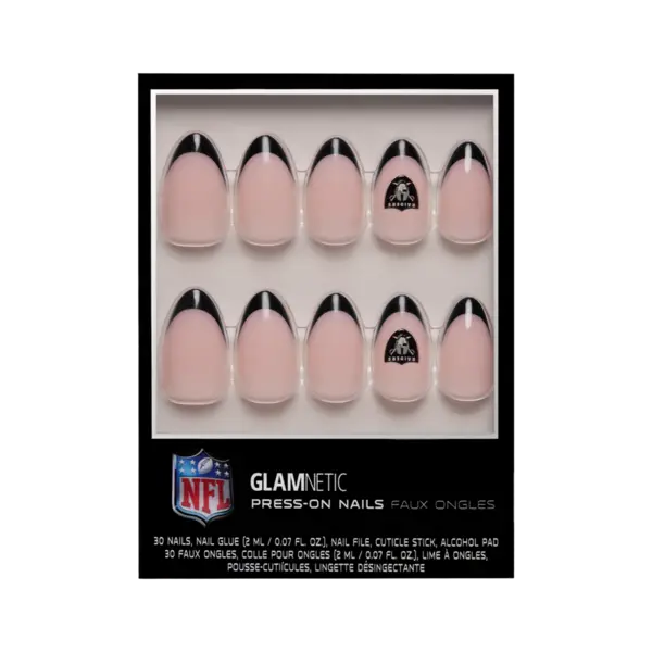 GLAMNETIC X FANATICS NAIL Las Vegas Raiders Press-on Nails - One-color