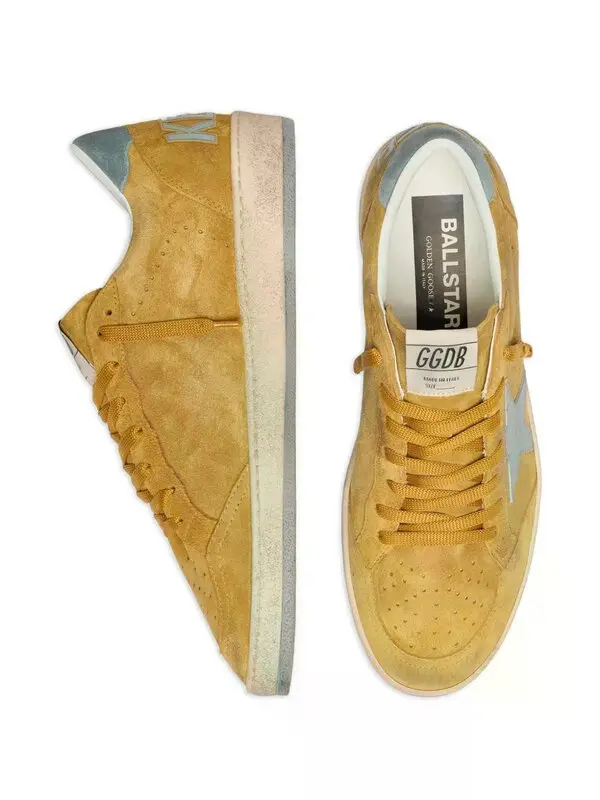 GOLDEN GOOSE Ball Star Suede Trainers - Yellow