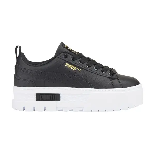 PUMA Mayze Leather Jr Lace Up Sneakers