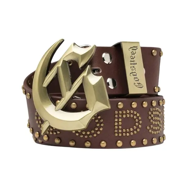 GODSPEED Forged Studded Leather Belt - Brown