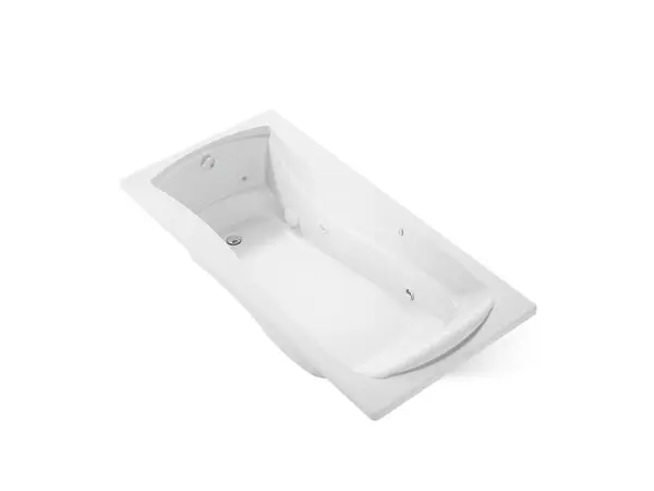 KOHLER Mariposa 72" X 36" Drop-in Heated Whirlpool Bath - One-color
