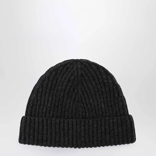 Loewe Ribbed Cashmere Beanie - Black