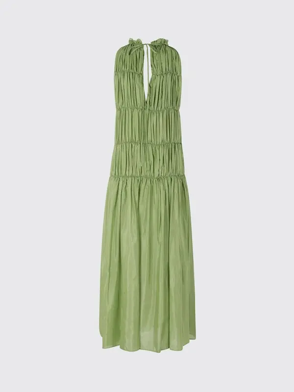 SEMICOUTURE Gathered Maxi Dress