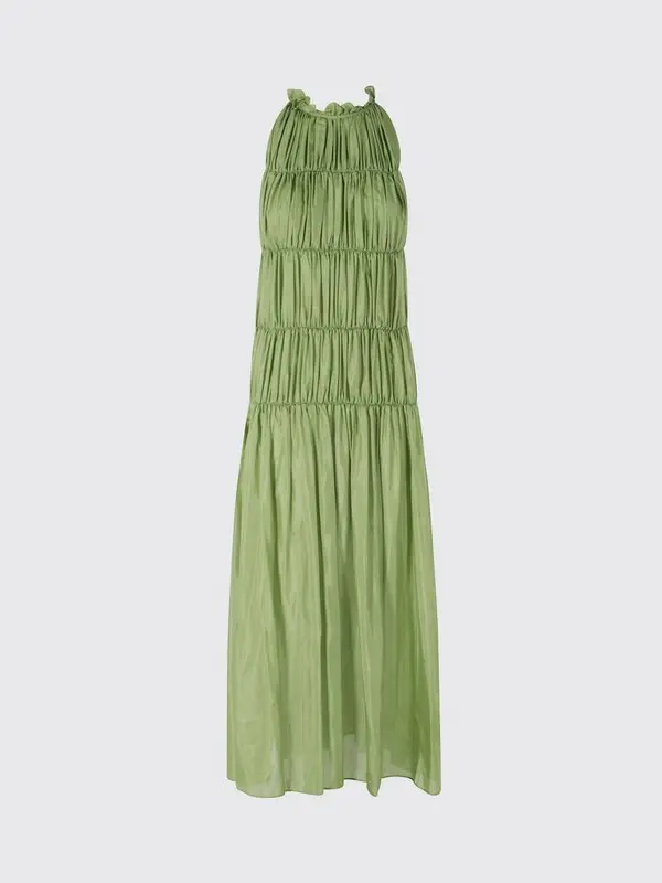 SEMICOUTURE Gathered Maxi Dress