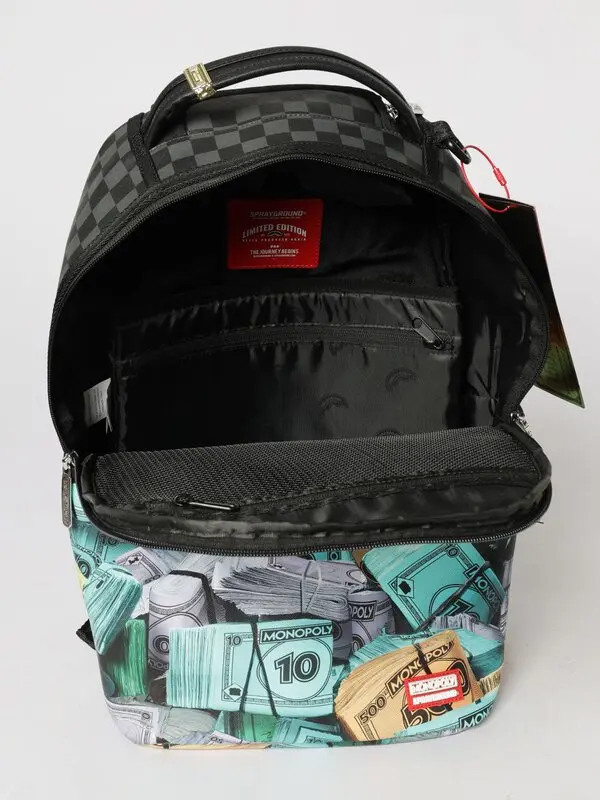SPRAYGROUND Saffiano Coated Cotton Graphic Print Backpack