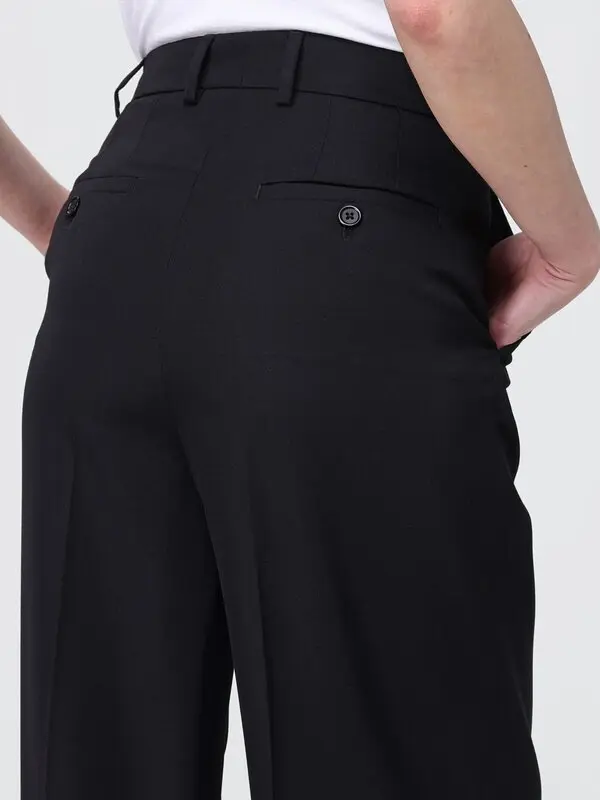 Dolce & Gabbana Virgin Wool Wide Leg Trousers