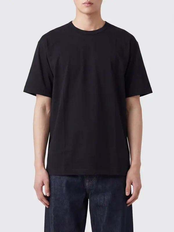 Comme Des Garçons Oversized Cotton T-shirt With Logo - Black