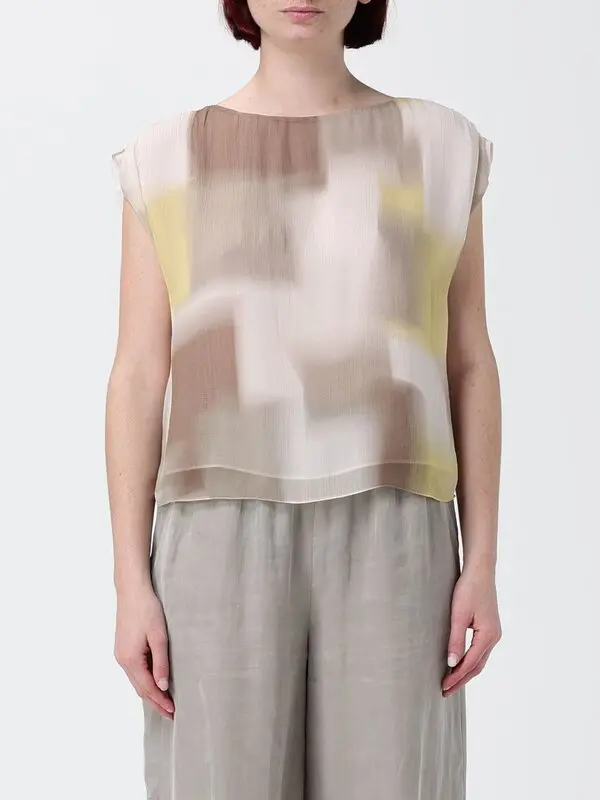 Armani Exchange Printed Sleeveless Blouse