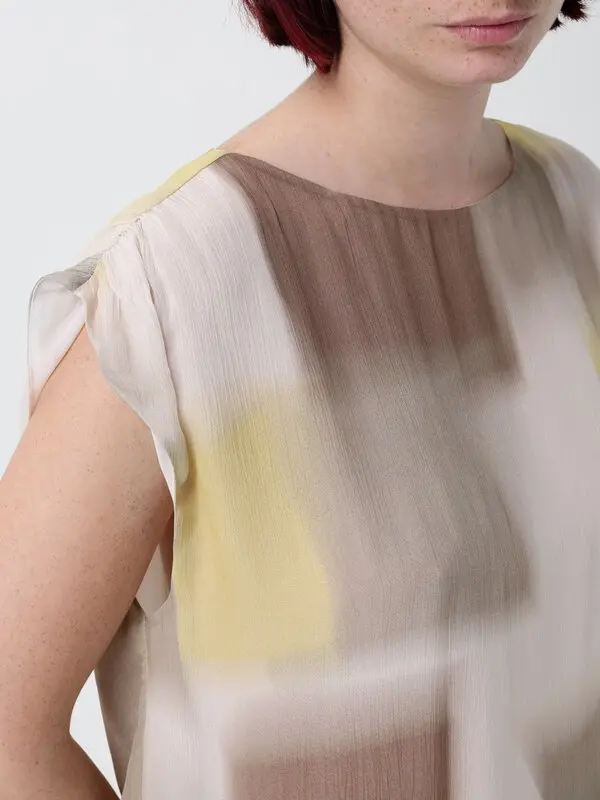 Armani Exchange Printed Sleeveless Blouse