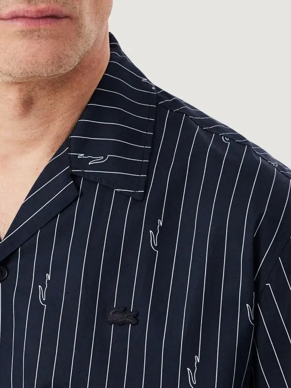 Lacoste Striped Cotton Casual Shirt