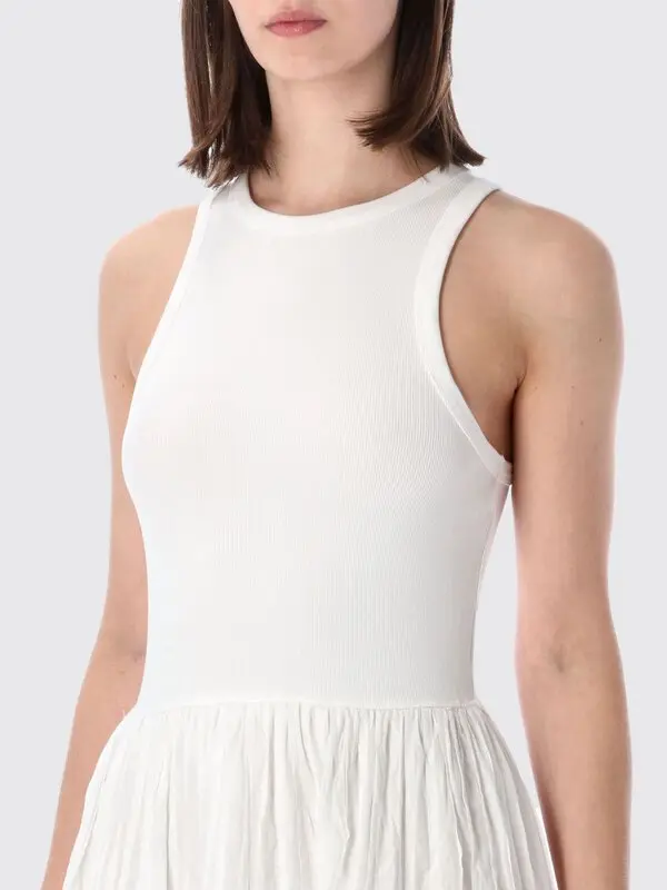 Polo Ralph Lauren Ribbed Bodice Maxi Dress With Lace Details