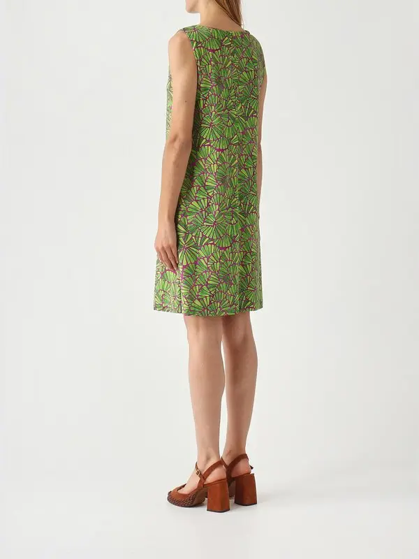 Malìparmi Printed Viscose Sleeveless Mini Dress