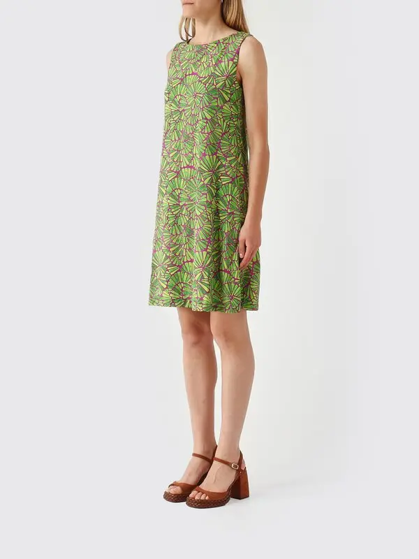 Malìparmi Printed Viscose Sleeveless Mini Dress