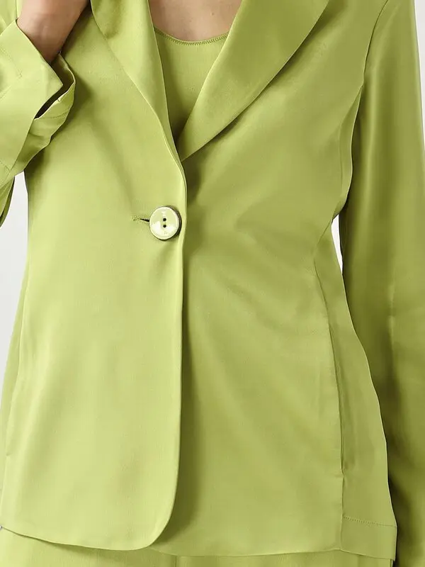 Malìparmi Single-breasted Satin Blazer