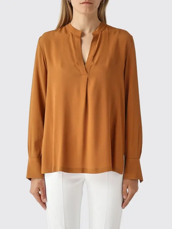 Malìparmi Classic Silk Blend Shirt - Amber
