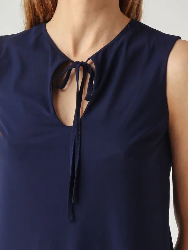 Malìparmi Sleeveless Aline Mini Dress - Blue
